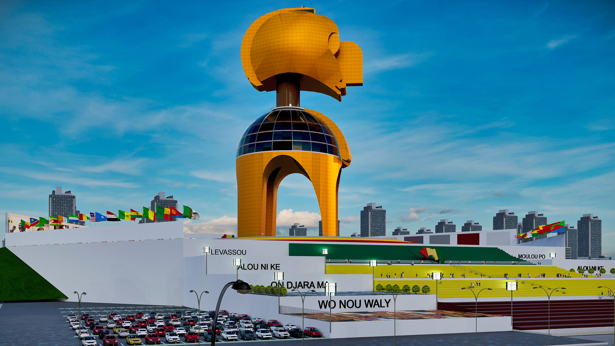 Culture: Construction d'un monument d'identité nationale imaginée par ...